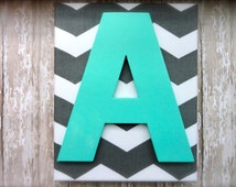 Popular items for teal letters on Etsy