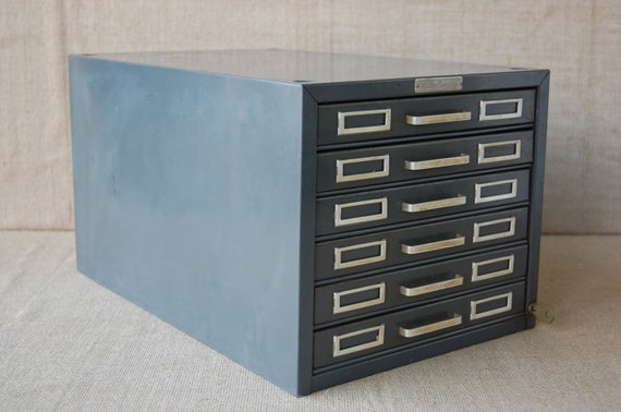 Vintage SteelMaster Metal File Cabinet Storage Cabinet Craft