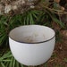 Antique Enamel Pot Bucket White Porcelain Bucket Planter