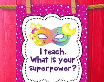 Popular items for i teach superpower on Etsy