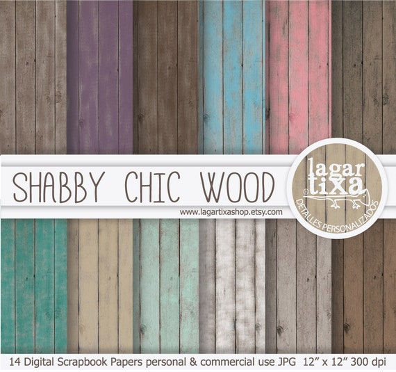 Wood Digital Paper Shabby Chic Distressed Pink Gray Pastel
