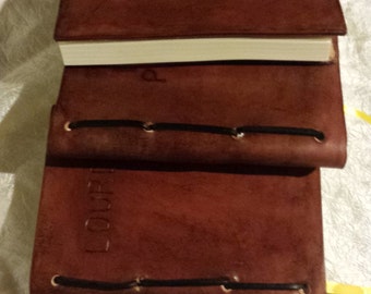 Leather bound book | Etsy