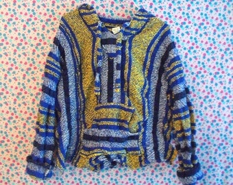 Blue and Yellow Drug Rug