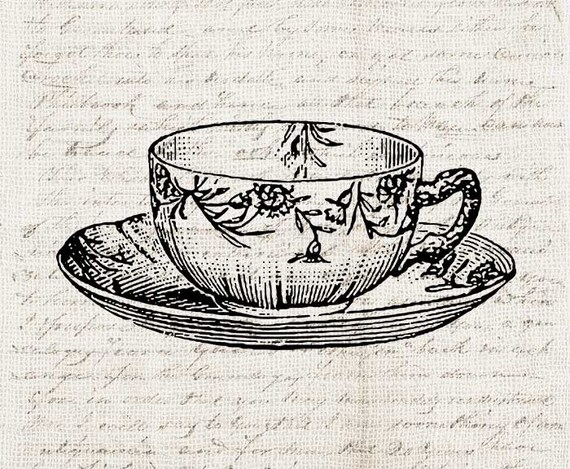 Fancy Teacup Drawing