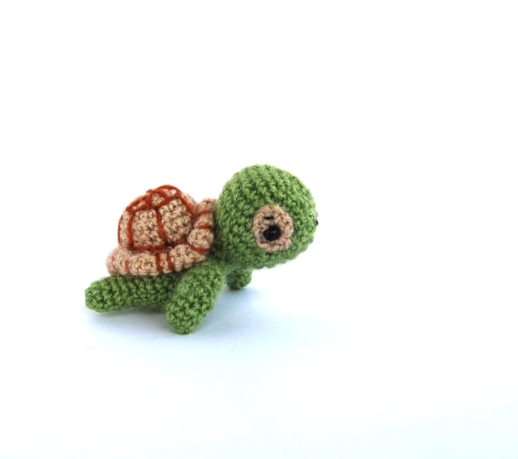 crochet mini turtle amigurumi miniature turtle little