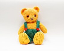 Popular items for yellow teddy bear on Etsy
