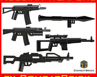Russian Spetsnaz Weapons pack - Custom LEGO Army Toy Guns Accessories ...