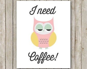 Popular items for i need coffee on Etsy