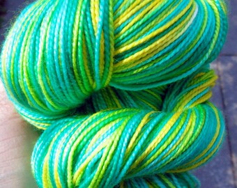 Hand dyed yarn, hand painted yarn, merino silk sock yarn, sock yarn ...