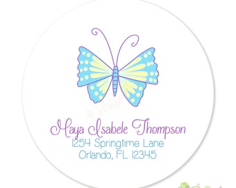 Butterfly name tags | Etsy