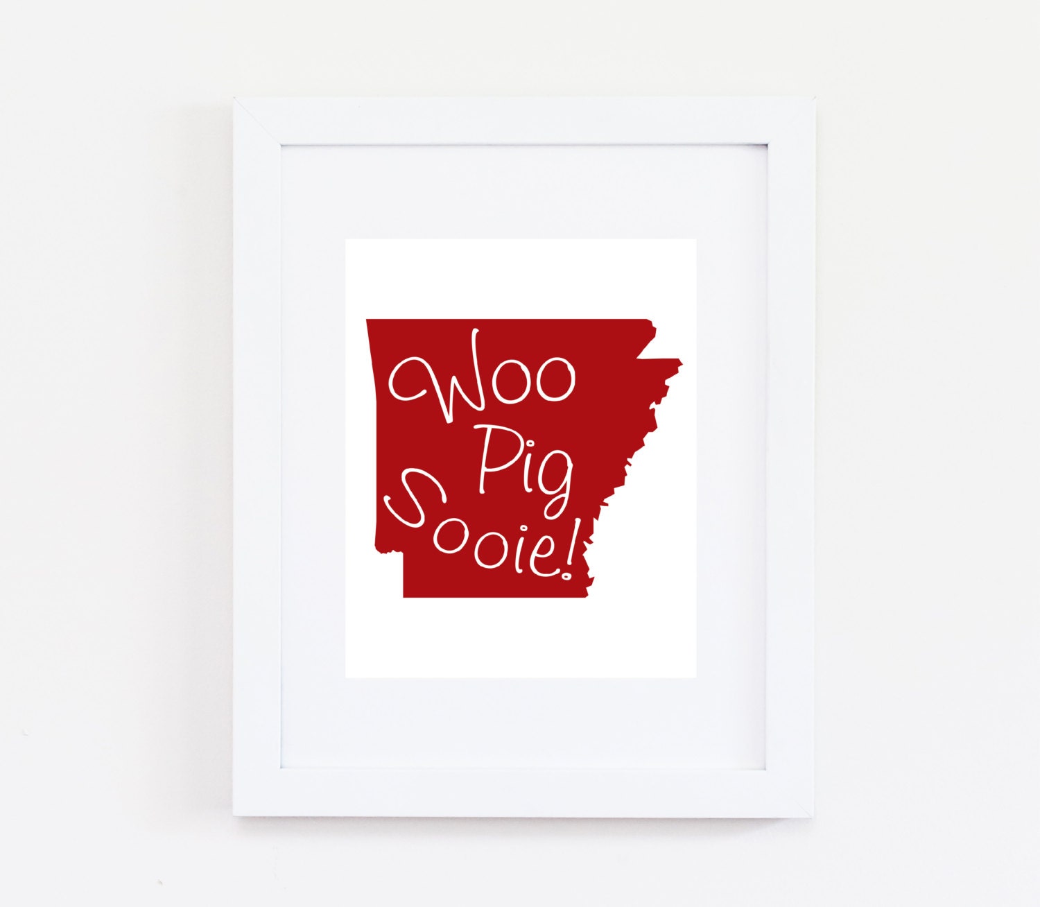 Woo Pig Sooie Arkansas Razorback Art Print Printable Art Wall