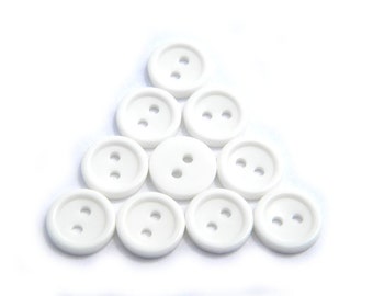 Popular items for white buttons on Etsy