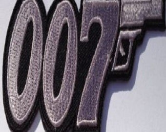 007 Logo Embroidered Iron on Patch / Rare James Bond Spy Collectible ...