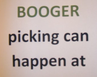 Popular items for booger on Etsy