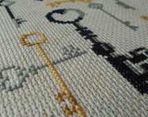 Popular items for keys cross stitch on Etsy