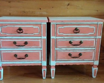 Popular items for distressed nightstand on Etsy
