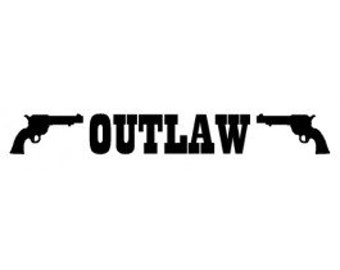 Outlaw sticker | Etsy