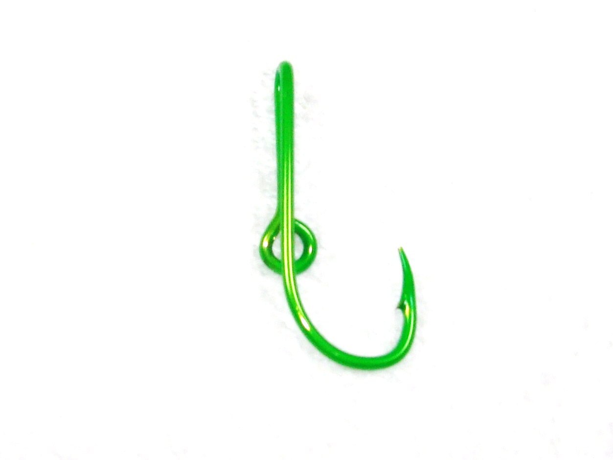 Candy Apple Lime Green Colored Fish Hook Hat Clip / by Fishingnw
