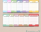 Printable Calendars Cards Planners Prints and by VLHamlinDesign