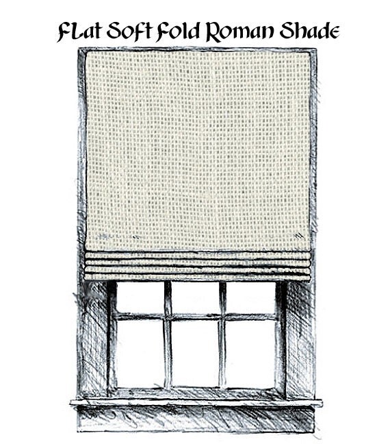 Flat Soft Fold Roman Shade starting at: by MaribelClaribel on Etsy