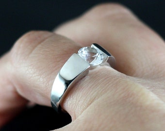 Goshenite ring | Etsy