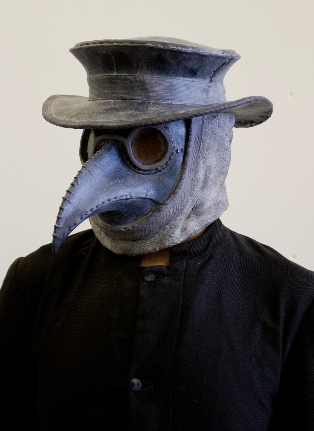 Traditional Plague Doctor mask with hat