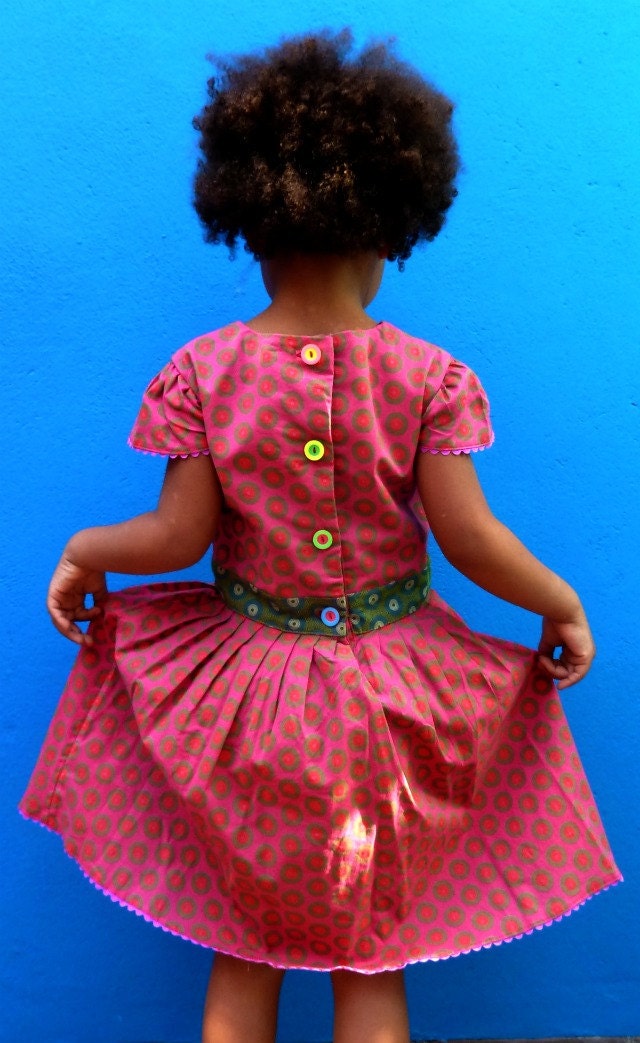 Pink Hand Made Shweshwe cotton dress