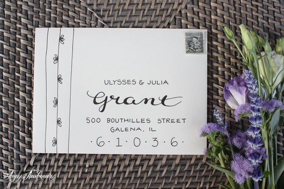 Items similar to Grant Style Custom Handwritten Cursive Lettering ...