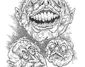 Popular items for grotesque on Etsy