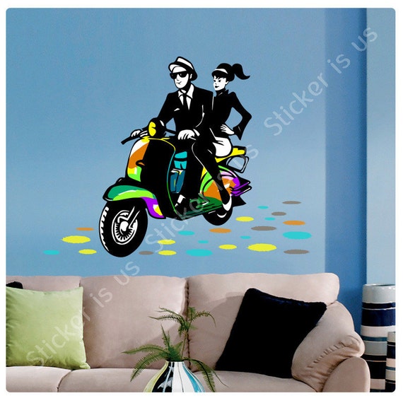 Large Sticker Decal Scooter photo gallery Repro by StickerIsUs