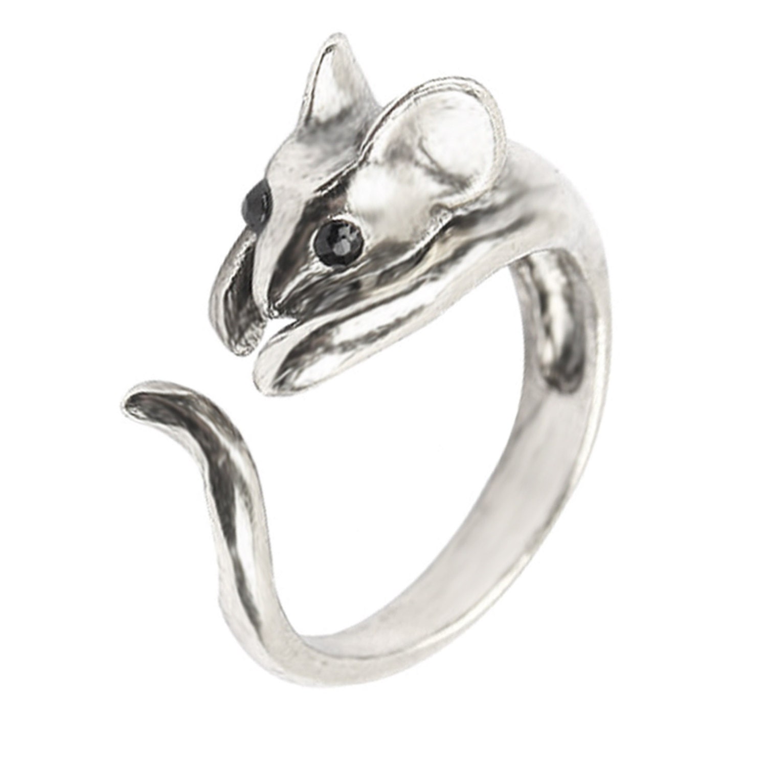Sterling Silver Mouse Ring