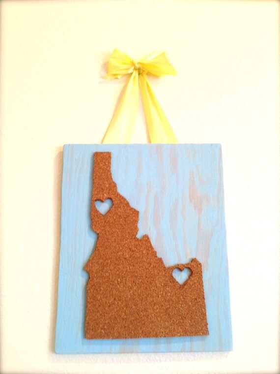 Items similar to Cork board mounted state on Etsy