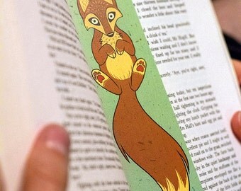 fox bookmark kids bookmarks miniature animals gift idea for
