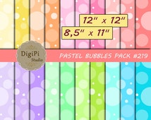 Popular items for bubble digital paper on Etsy