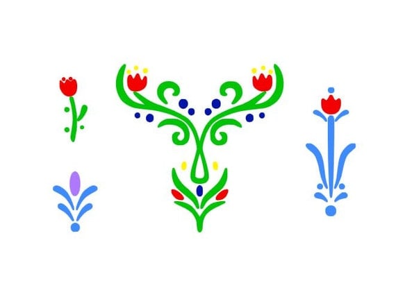 Anna Frozen Dress Design instant download cut file SVG DXF