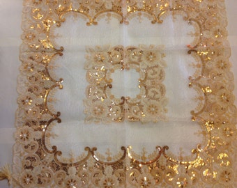 Oriental EGYPTIAN tablecloth Middle Eastern Table cover Oriental fabric