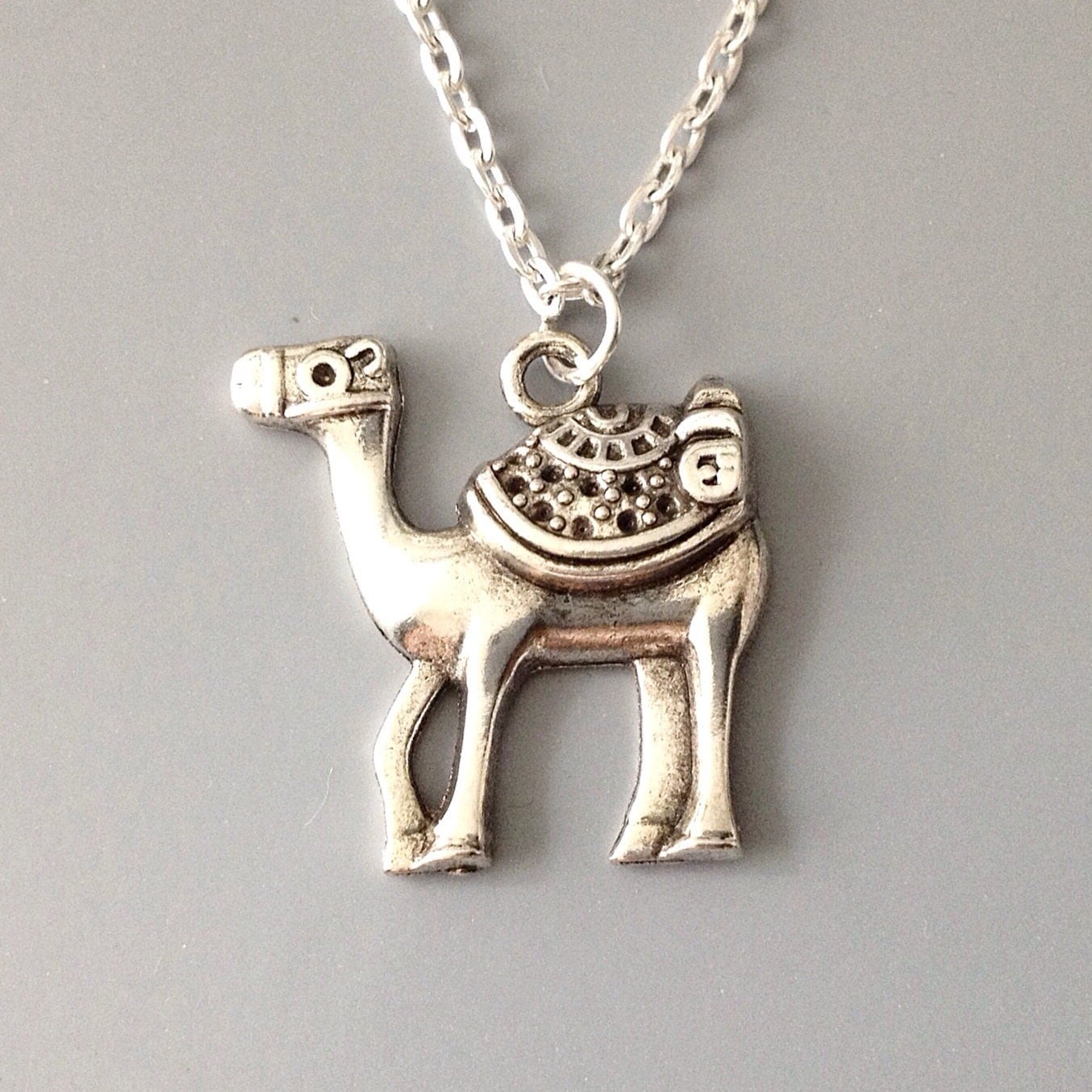 Silver or Bronze Camel Necklace Camel Jewelry Arabian Camel
