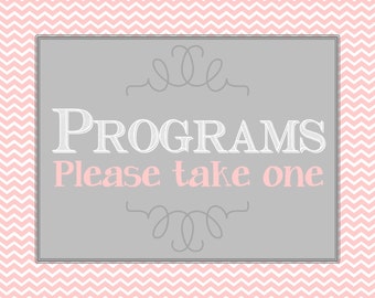 Popular items for wedding program sign on Etsy