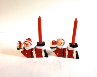 Santa claus candles | Etsy
