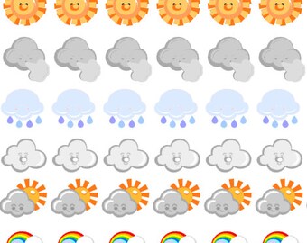 Cute Weather Stickers
