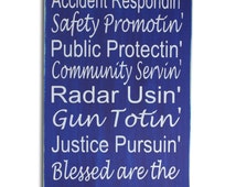 Popular items for law enforcement sign on Etsy