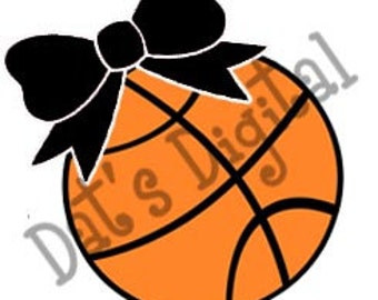 Basketball bow svg | Etsy