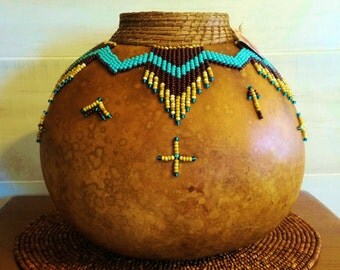 Popular items for beaded gourd on Etsy