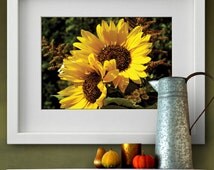 Popular items for sunflower poster on Etsy