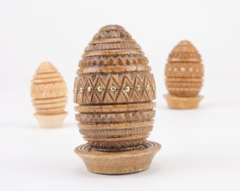 Popular items for carved wooden egg on Etsy