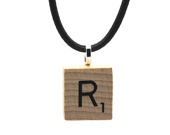 Letter r necklace | Etsy