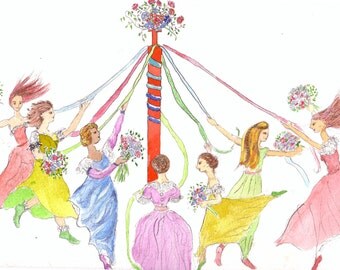Maypole dancing | Etsy