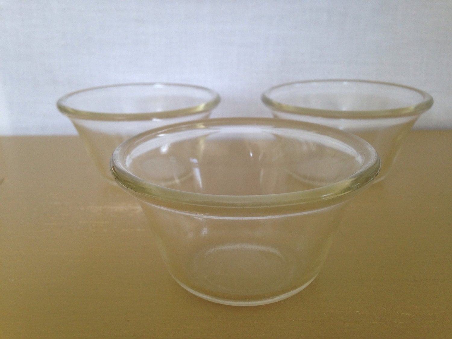 Older vintage Pyrex custard cups “414”, clear Pyrex, vintage pyrex ...