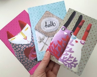 Handmade textile gifts for women & girls by materialised on Etsy