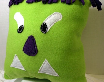 Monster Pillow One of a kind, Lime Green.